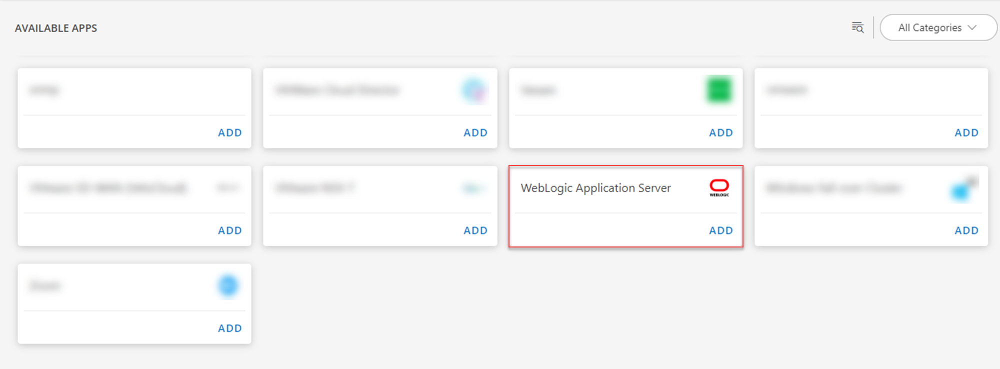 Weblogic Application Server Opsramp Documentation